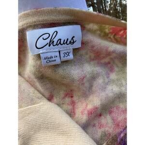 Chaus | Sweaters | Chaus Women Floral Rabbit Hair Cardigan Diamond 3xl ...